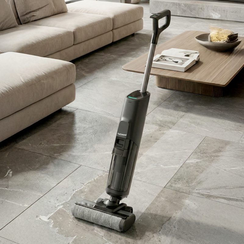 Aspirateur Laveur Sans Fil 3-en-1 : Aspire, Lave & Sèche - Écran LCD